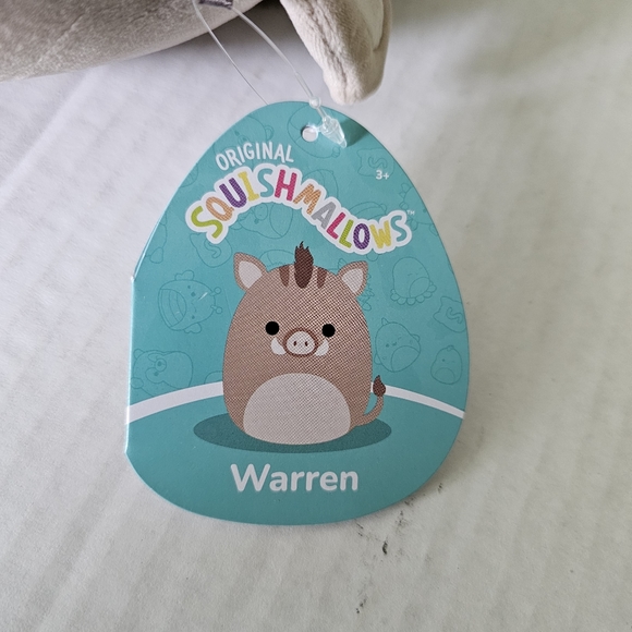 Squishmallows | Toys | Squishmallow Warren The Boar 223 Tan Plush Size 75 Stuffed Toy ...